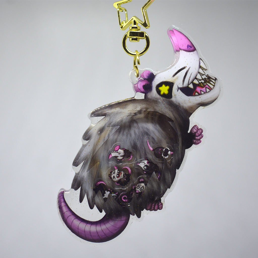 Opossum Shaker Charm – Hyde Hermit Studio